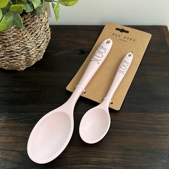 Rae Dunn | Kitchen | New Rae Dunn Pink Scoop Spoon Set | Poshmark